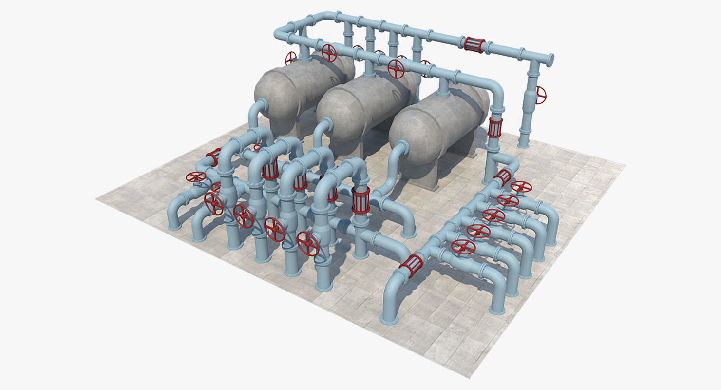 3D pipe industrial - TurboSquid 1315355
