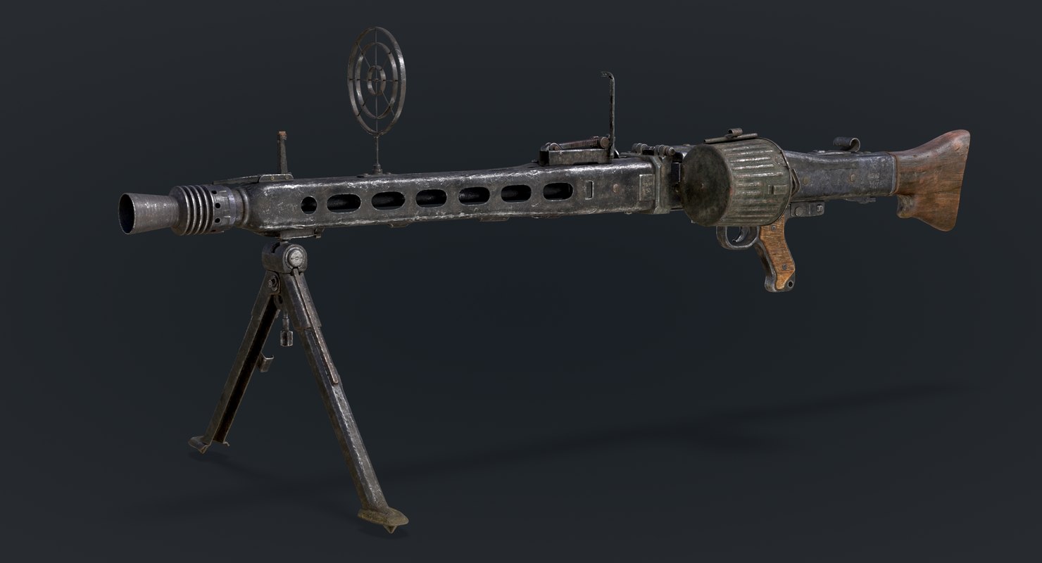 3d max german machine gun mg 42