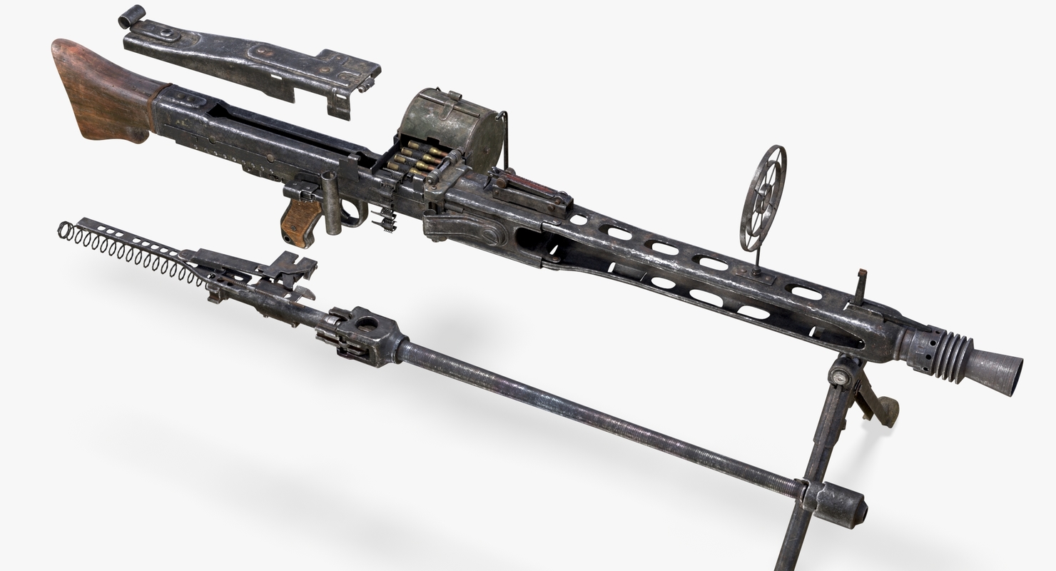 3d max german machine gun mg 42