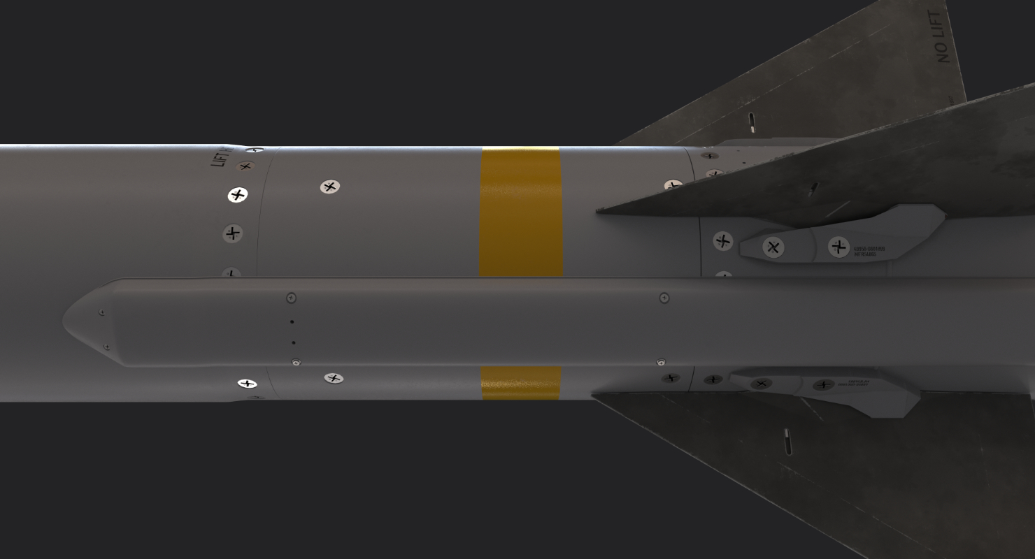 3D aim-120a b amraam model - TurboSquid 1414924