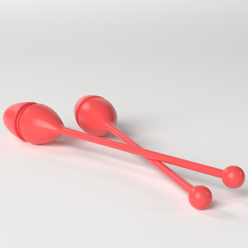 Rhythmic gymnastics clubs 3D model - TurboSquid 1414976