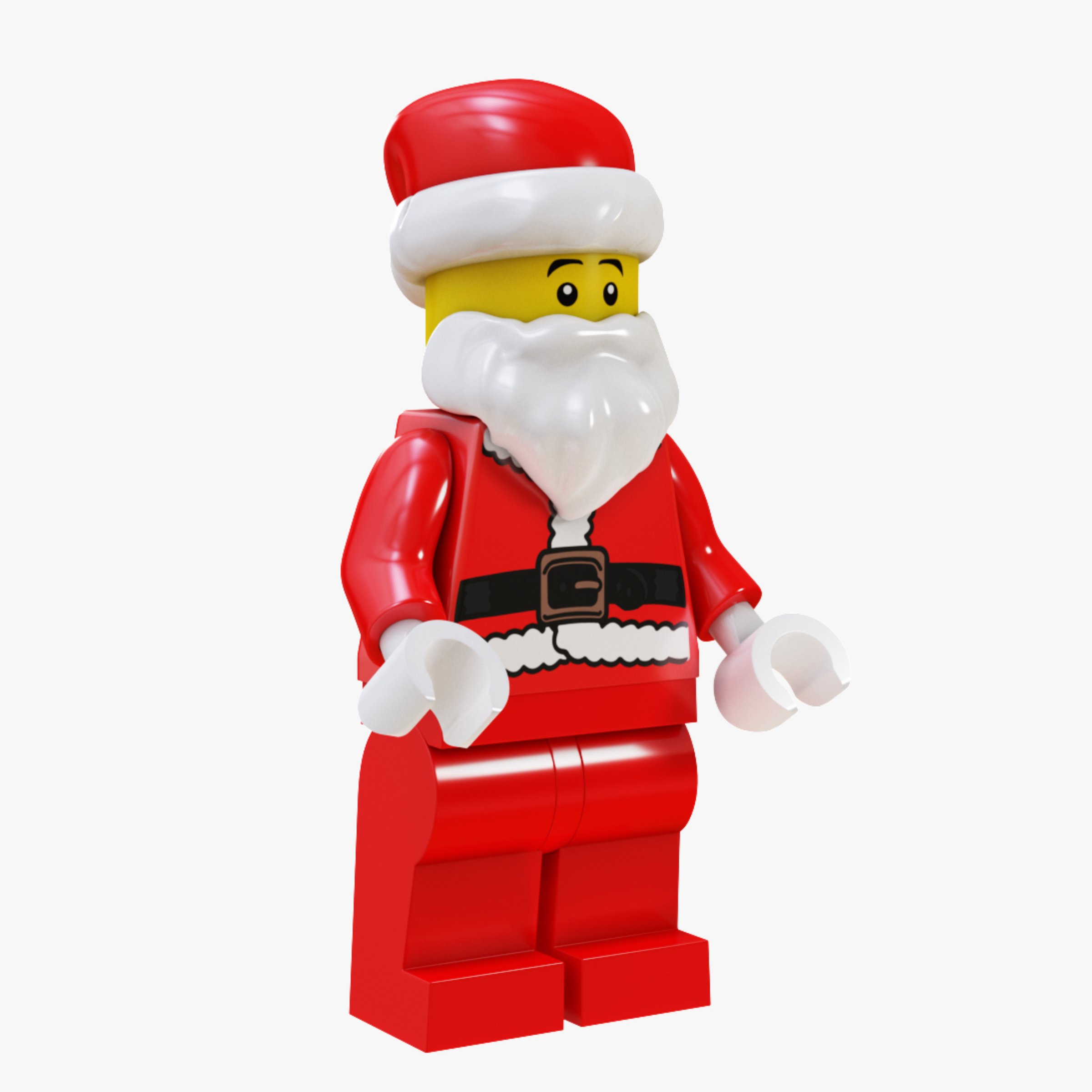 3D lego santa sleigh reindeer - TurboSquid 1409818