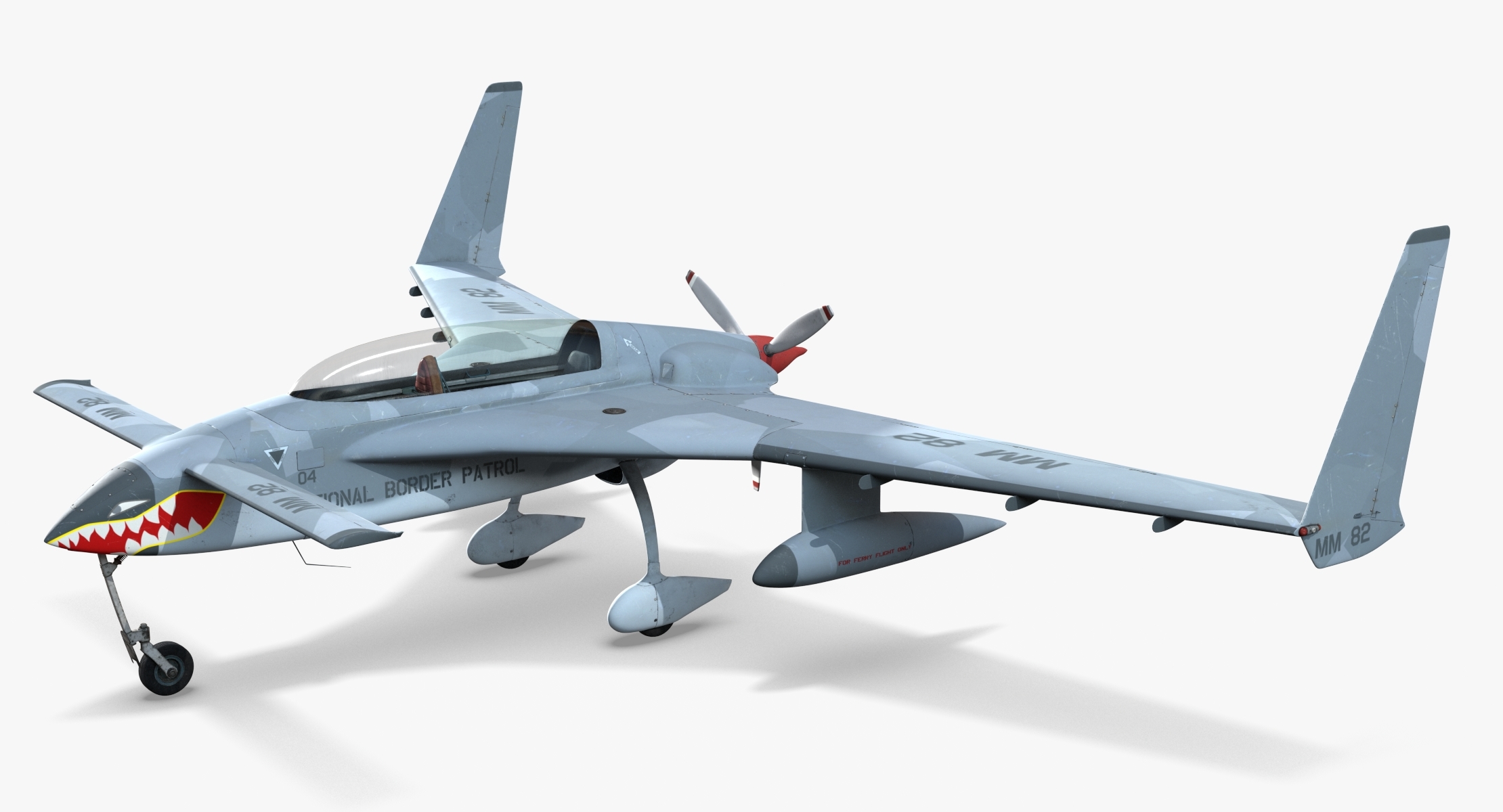 Rutan long-ez aircraft 3D model - TurboSquid 1260884