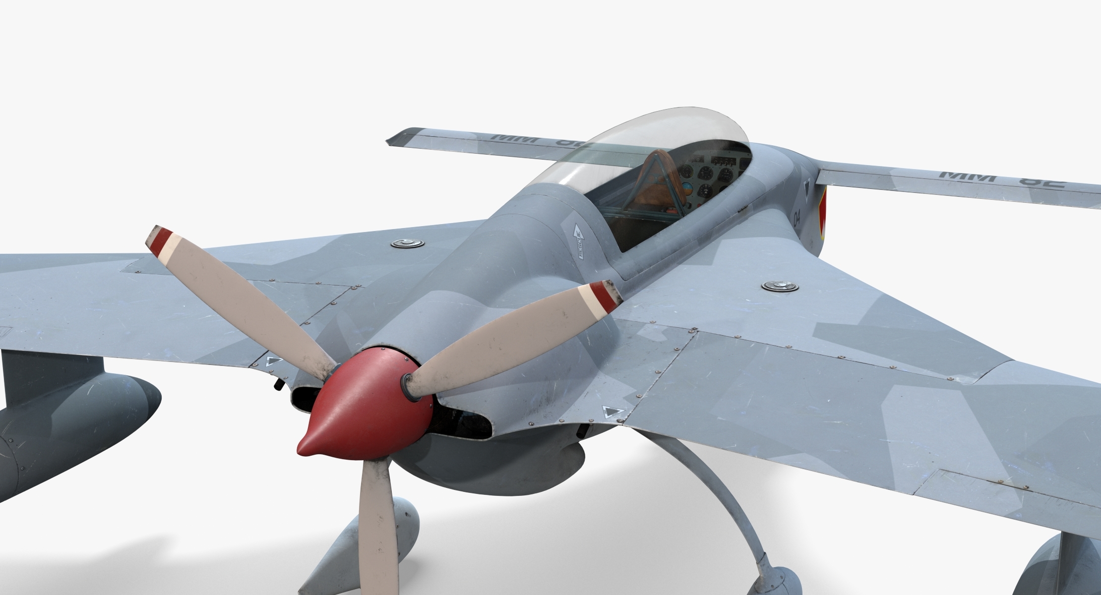 Rutan long-ez aircraft 3D model - TurboSquid 1260884