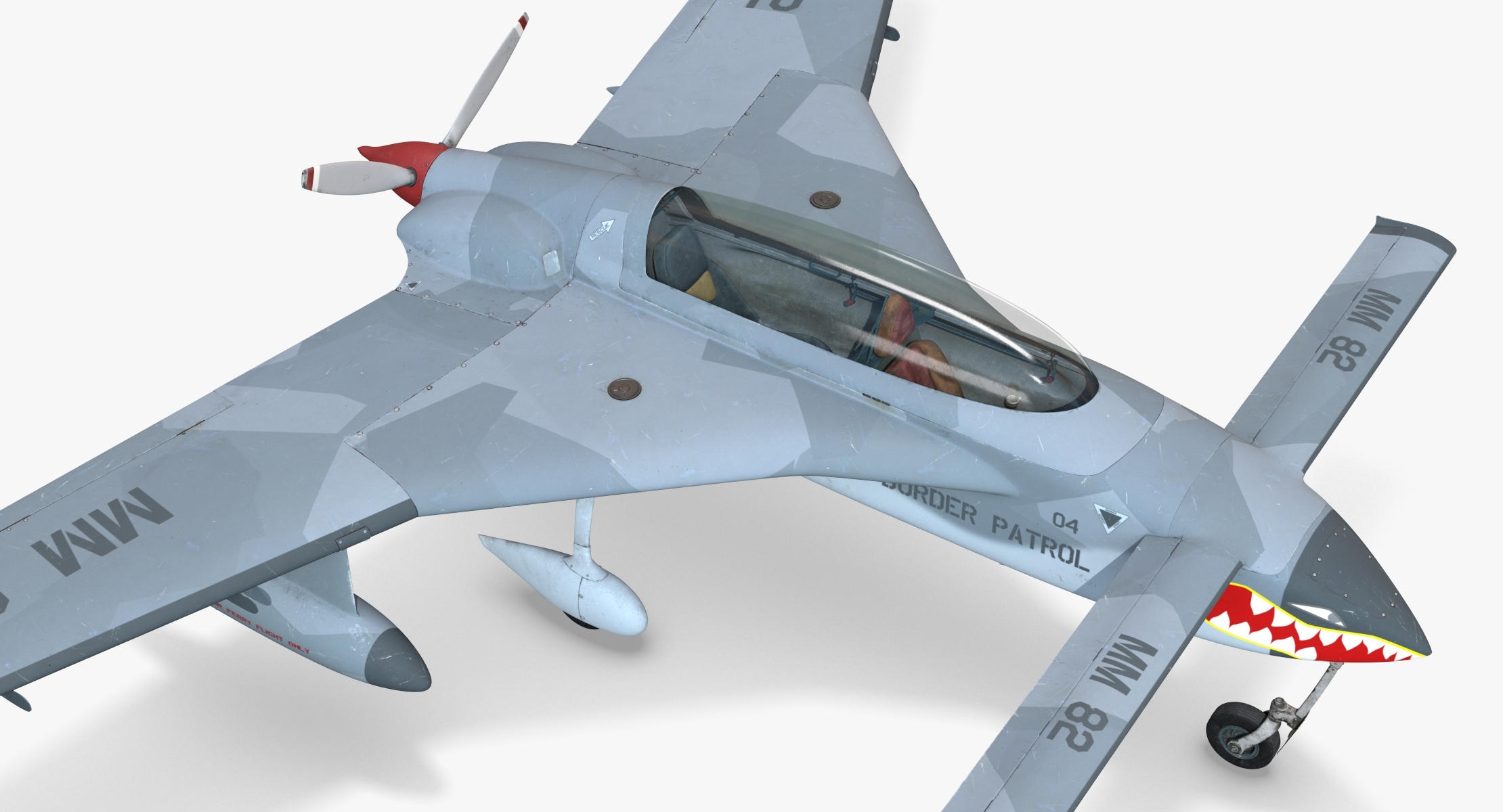 Rutan long-ez aircraft 3D model - TurboSquid 1260884