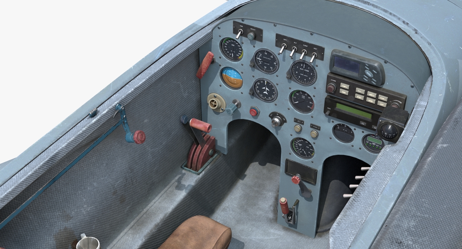 3D модель Rutan Long-EZ Aircraft - TurboSquid 1260884