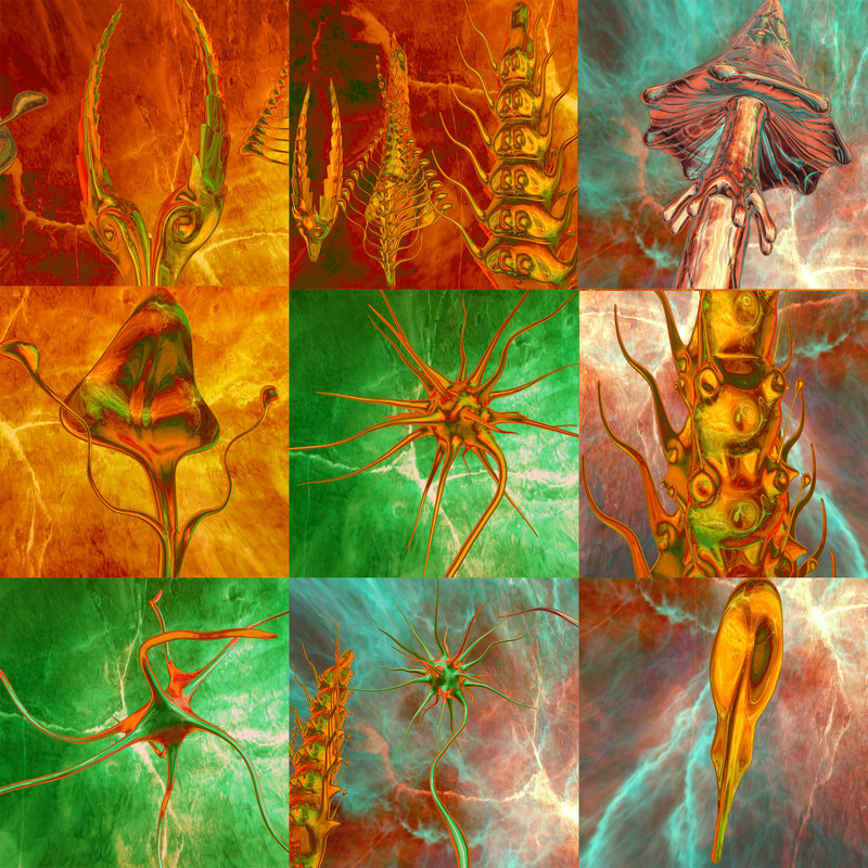 3D abstract materials psychedelic model - TurboSquid 1415106