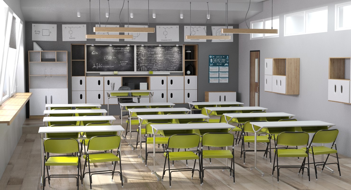 3D classroom school - TurboSquid 1415147