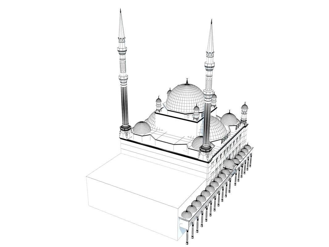 3d model mohamed ali mosque