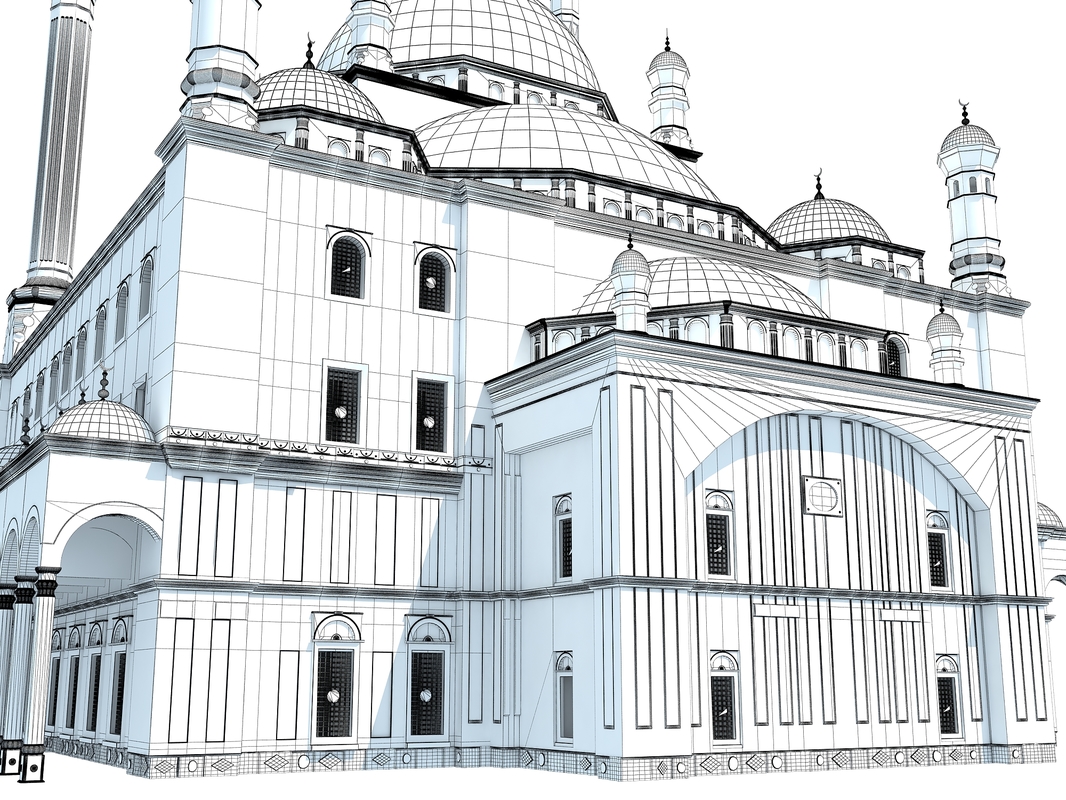3d model mohamed ali mosque