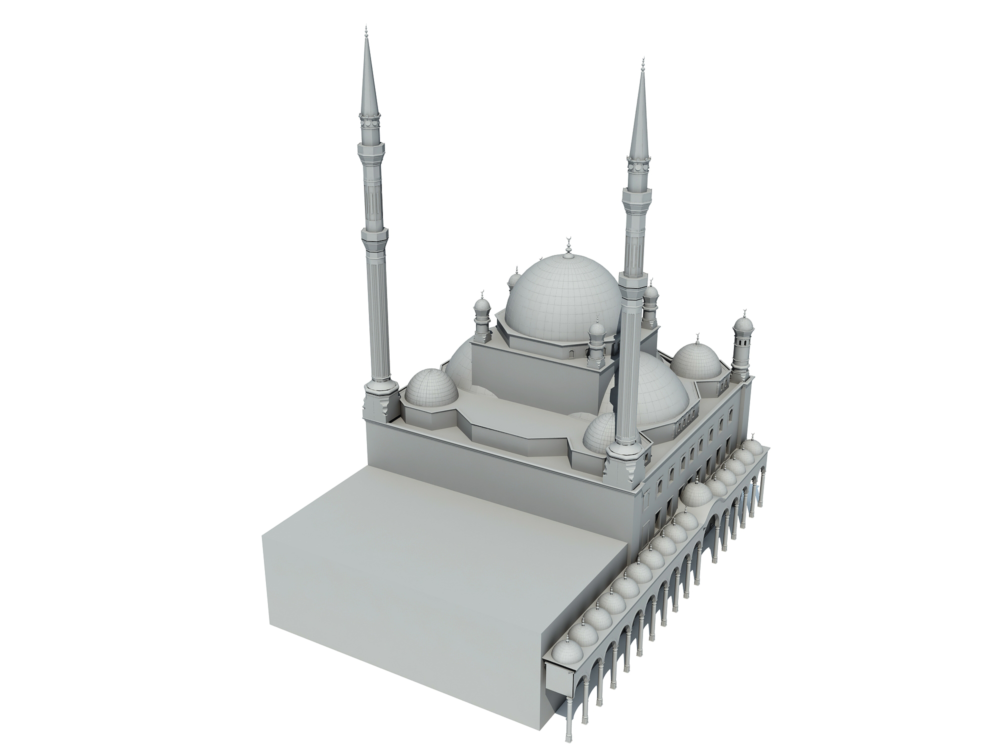 3d model mohamed ali mosque