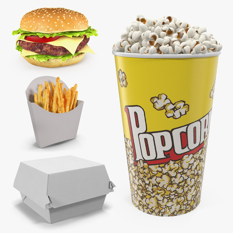 3D fast food - TurboSquid 1415366