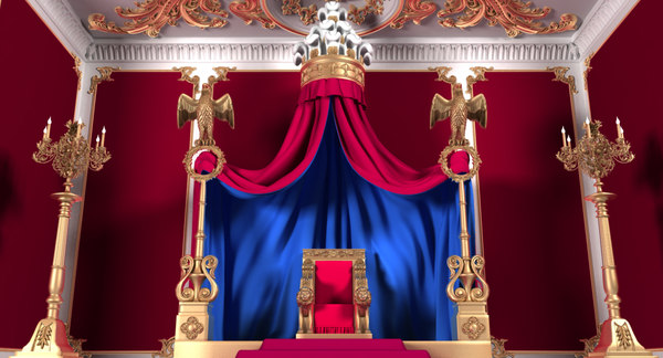3D throne room x1 interior - TurboSquid 1415283