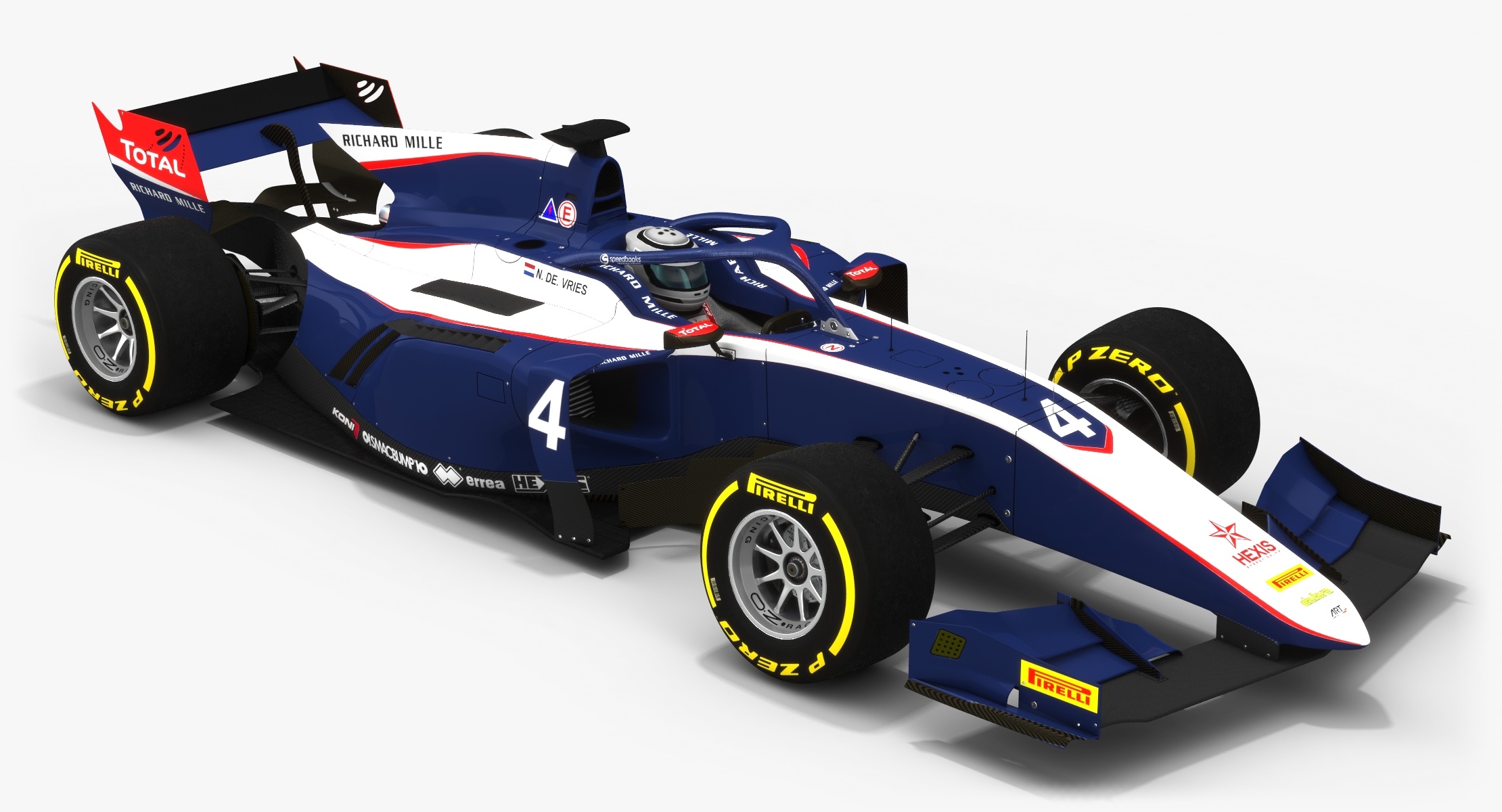 modelo 3d ART Grand Prix F2 # 4 Fórmula 2 Temporada 2019 - TurboSquid ...