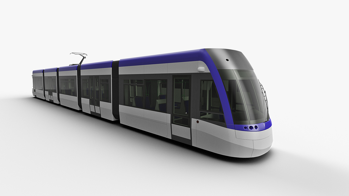 Tram bombardier flexity freedom 3D model - TurboSquid 1415445