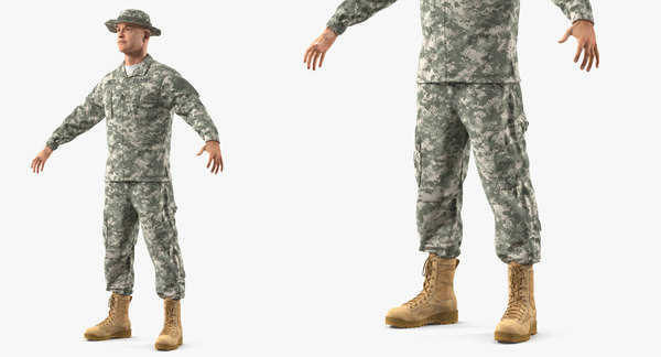 Army soldier military acu 3D model - TurboSquid 1415527