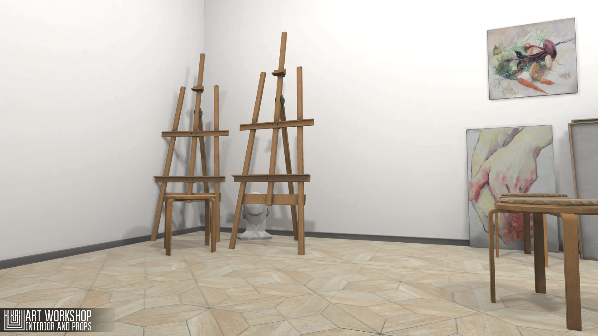 3D studio art workshop - model - TurboSquid 1415569