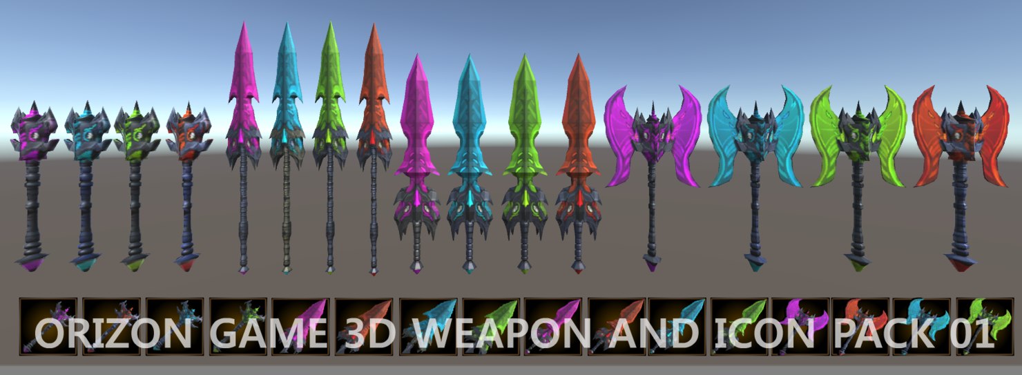 Unity fantasy weapons 3D model - TurboSquid 1415578