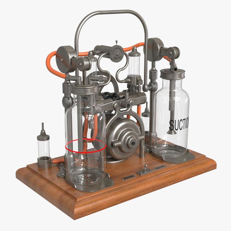 Antique embalming pump 3D model - TurboSquid 1415594