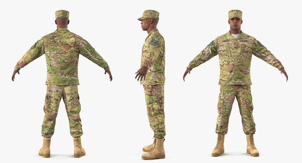 3D army soldier camo uniform - TurboSquid 1415740