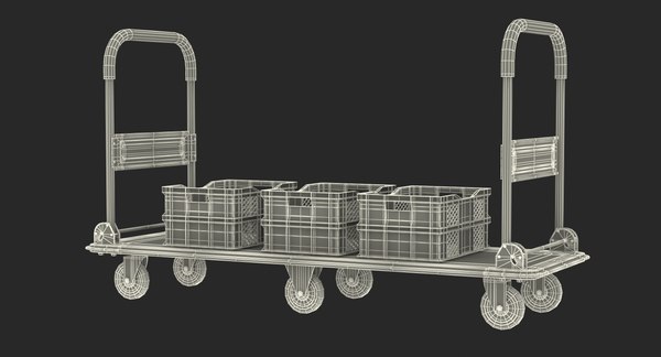 3D market service cart crates - TurboSquid 1415749