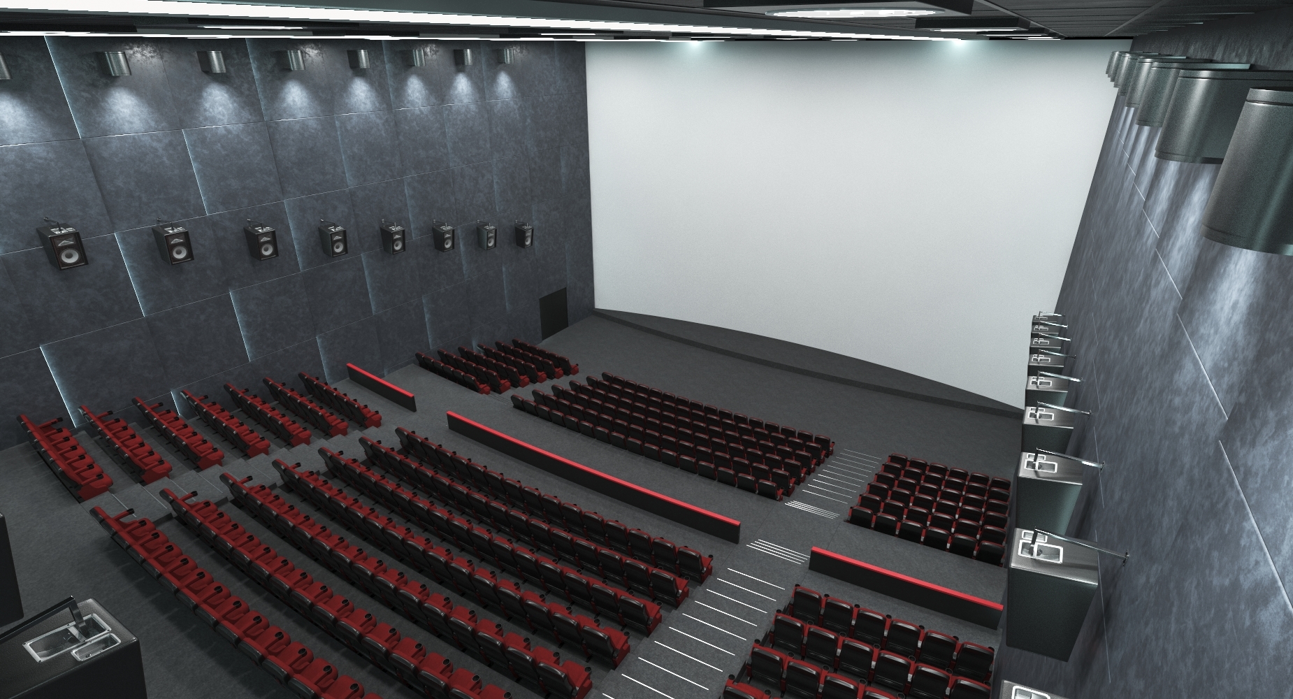3D hall projects lighting - TurboSquid 1415668