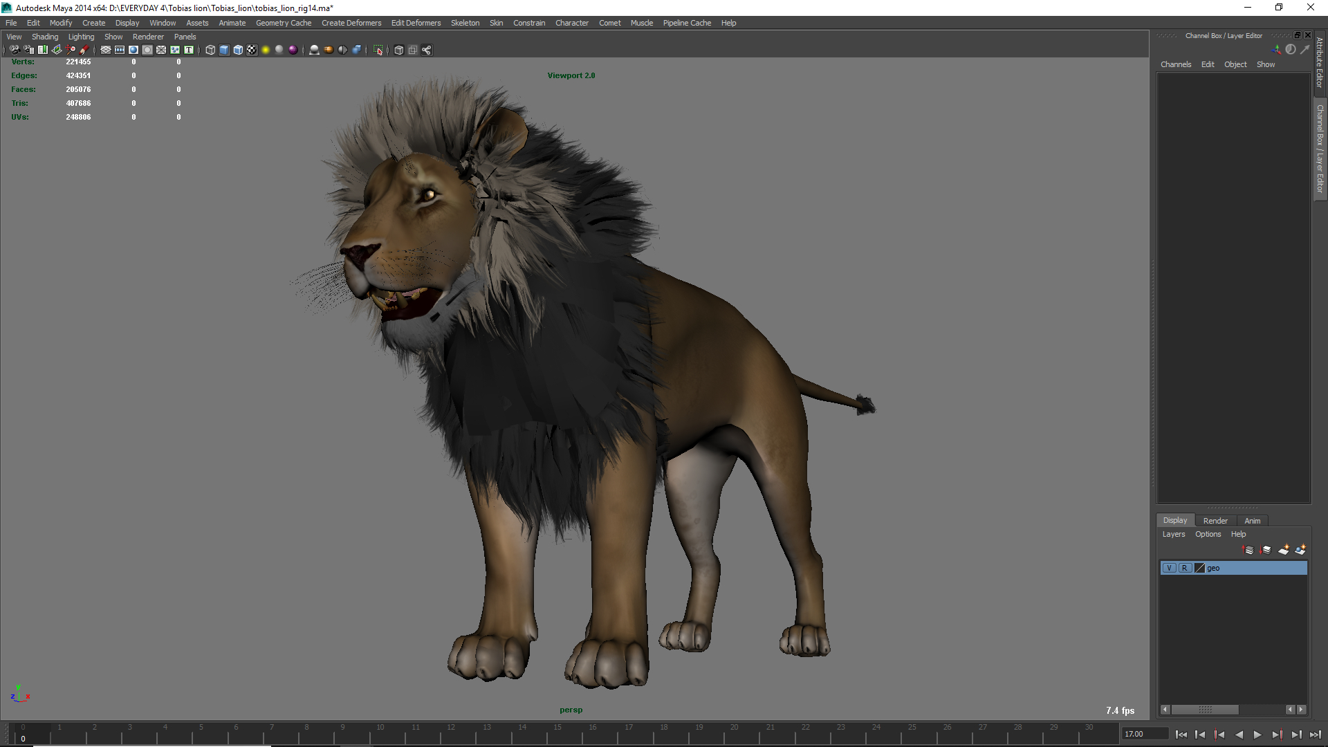 Free tobias lion rig 3D - TurboSquid 1415806