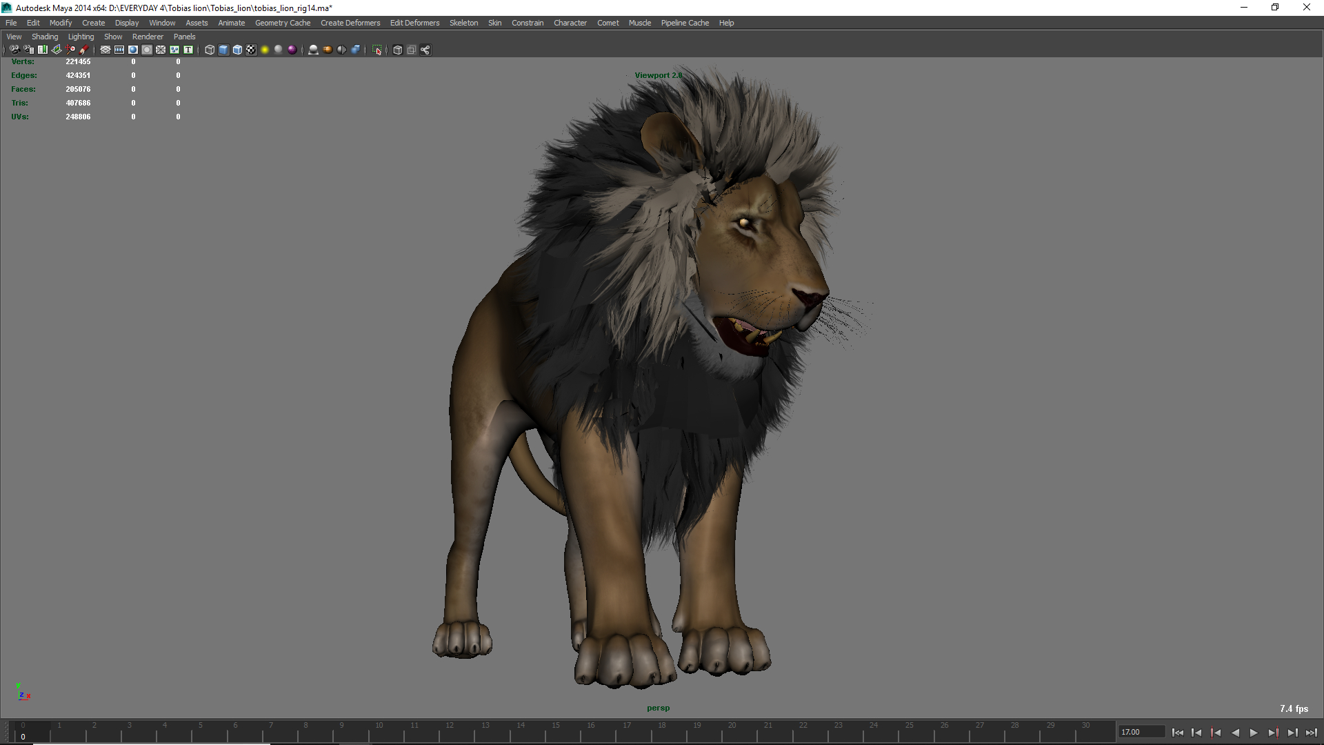 Free tobias lion rig 3D - TurboSquid 1415806