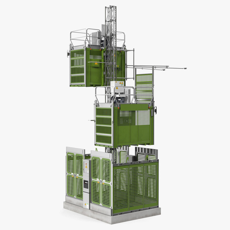 3D construction hoists - TurboSquid 1416194