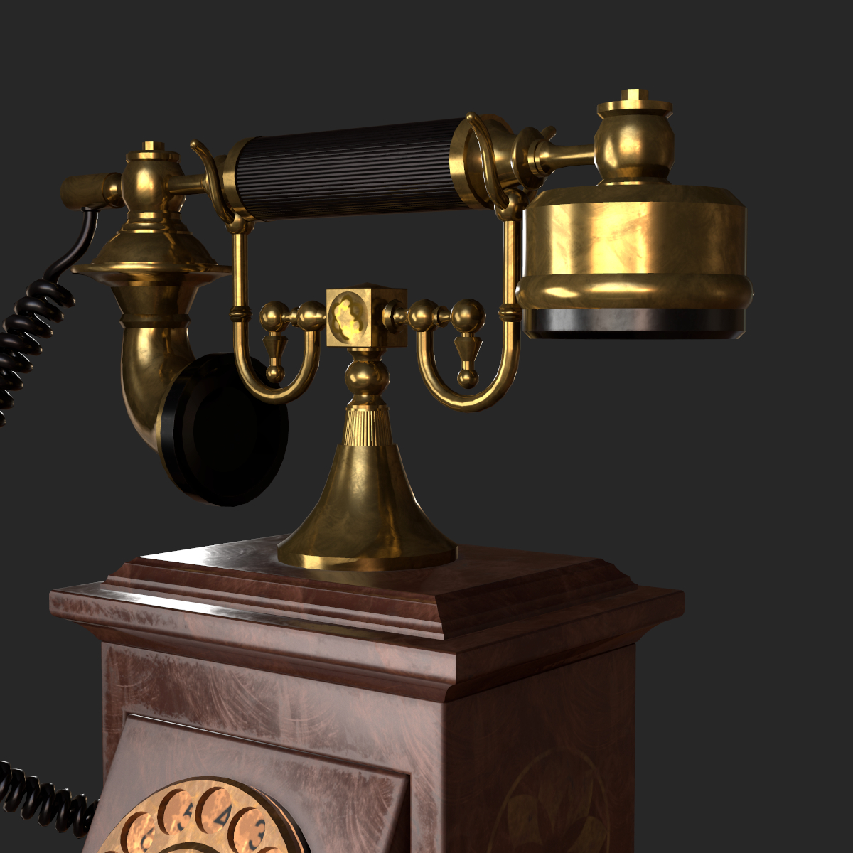 Old antique phone 3D model - TurboSquid 1415977