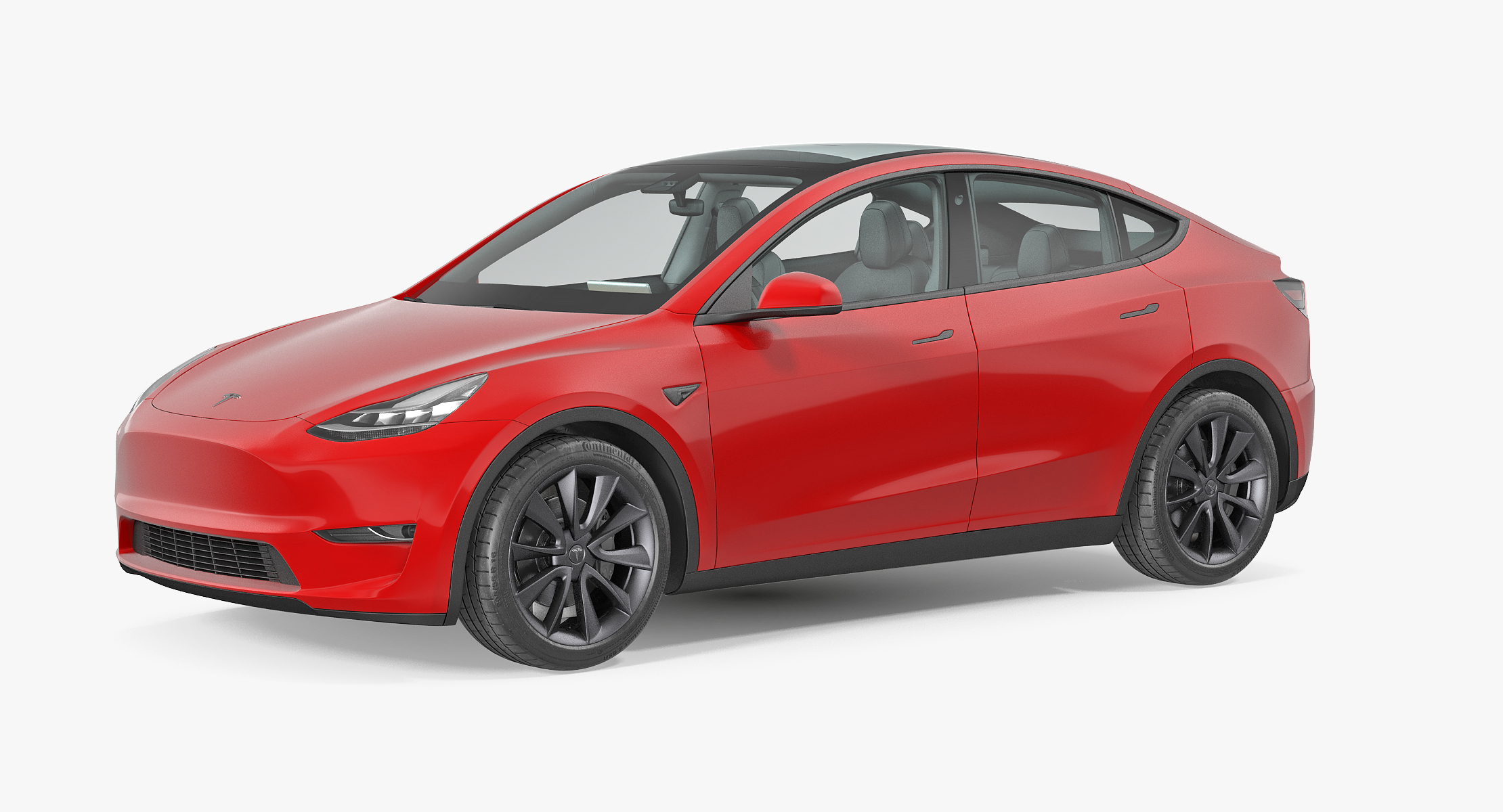 3D модель Tesla Model Y Red Rigged - TurboSquid 1416254