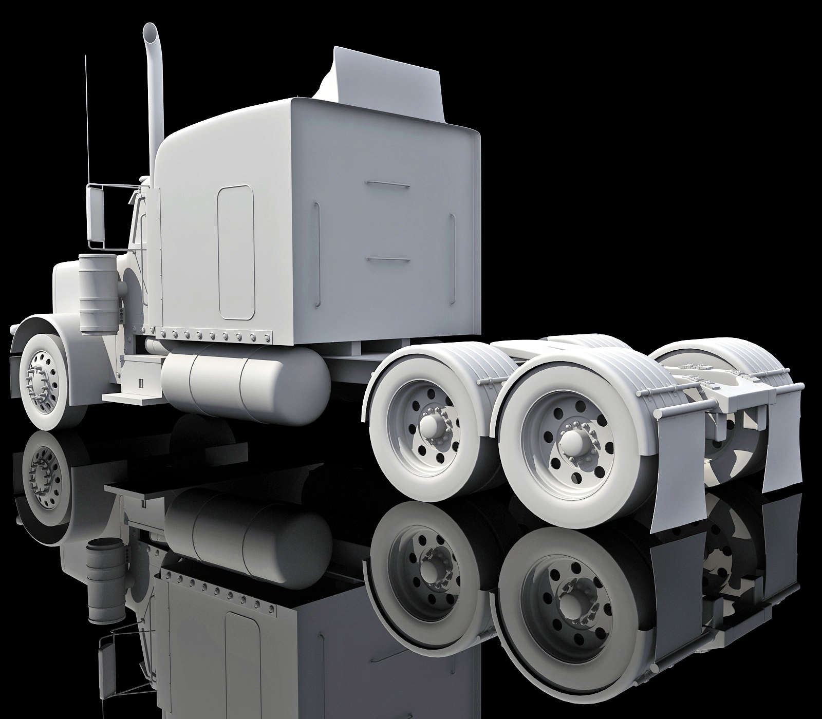 3d american truck model