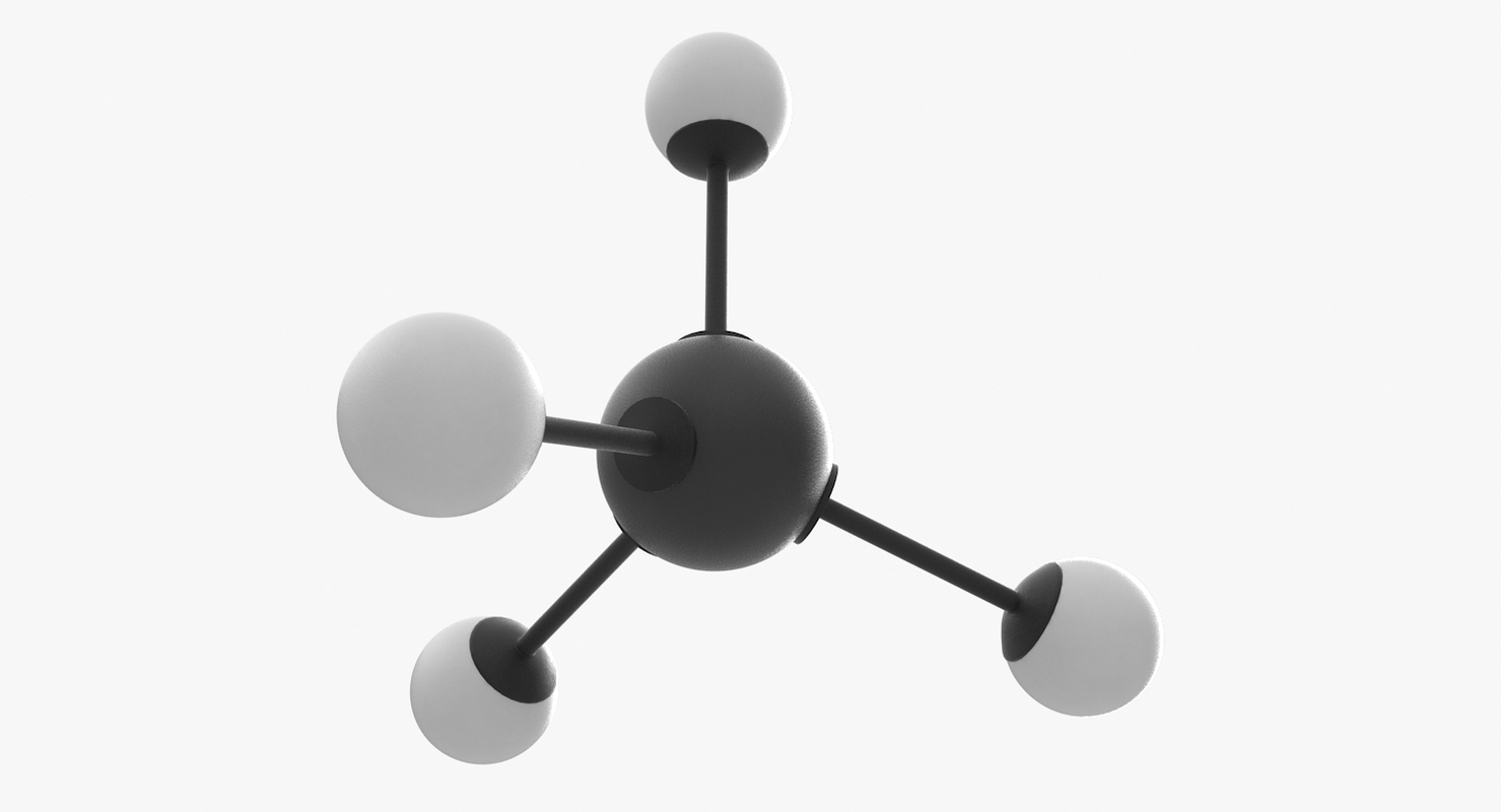 Methane molecule 3D model - TurboSquid 1416058