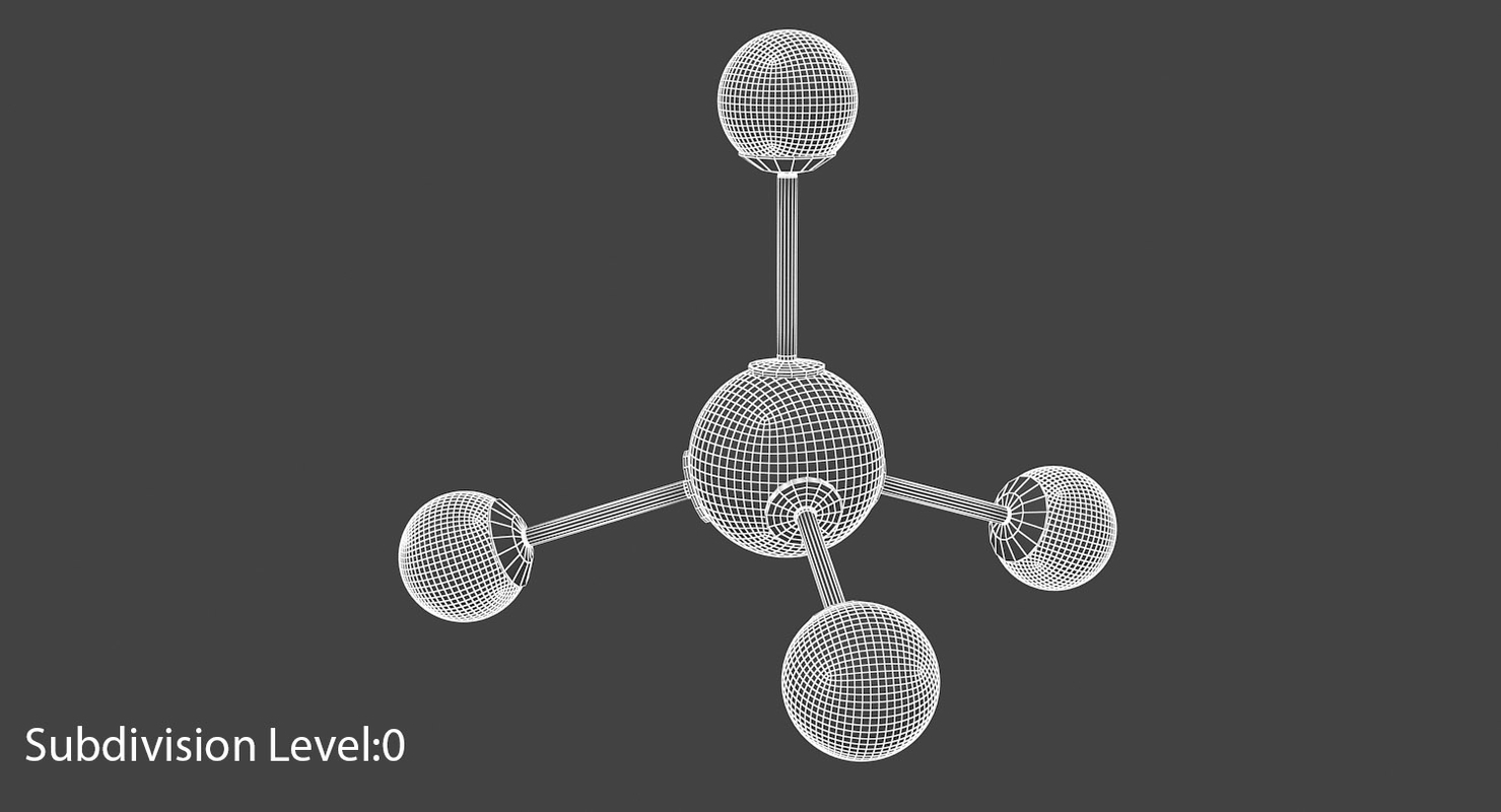 Methane molecule 3D model - TurboSquid 1416058