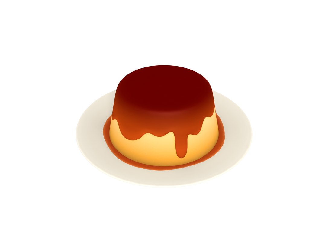 Pudding cartoon 3D model - TurboSquid 1416162