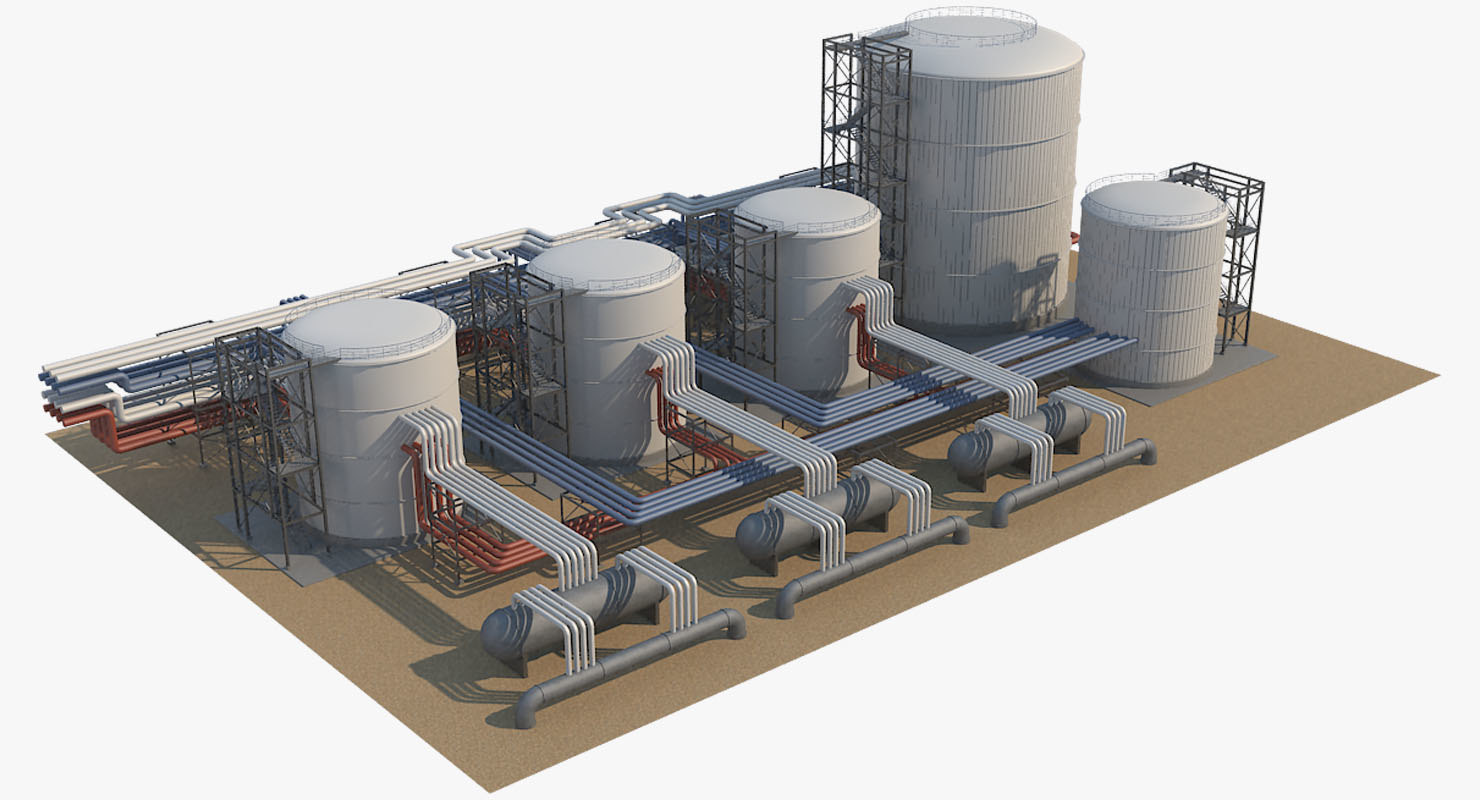 3D model industrial silo 8 - TurboSquid 1416276