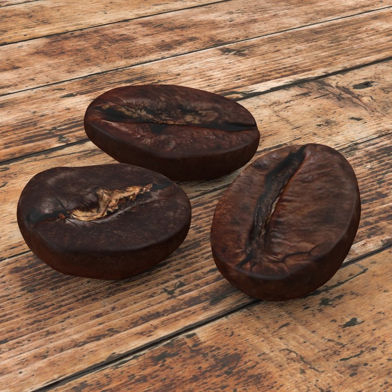 Coffee beans 3D model - TurboSquid 1412287