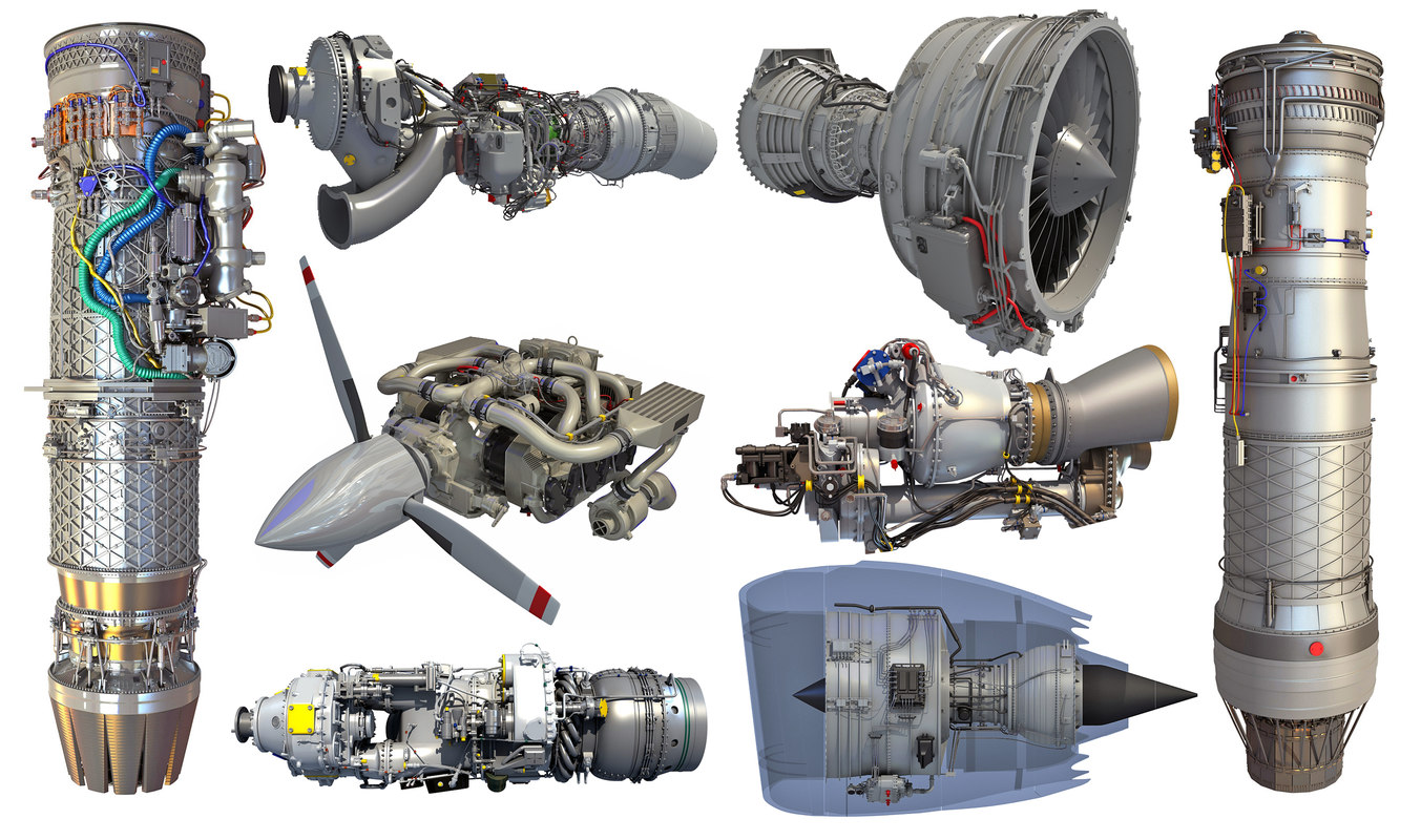 3D aircraft engine - TurboSquid 1414672