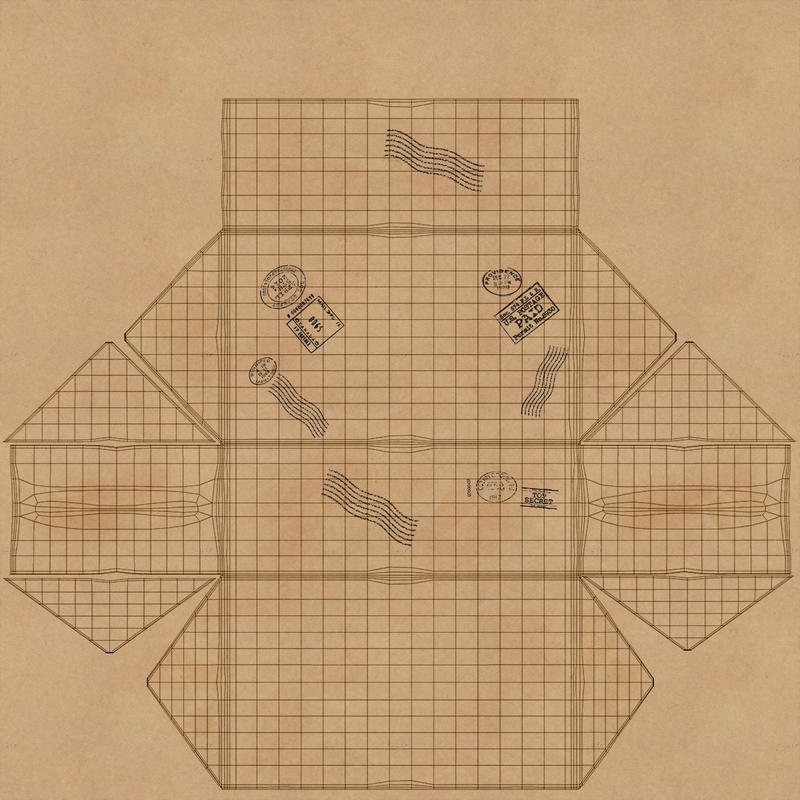 3D model paper mail packaging packing - TurboSquid 1416891