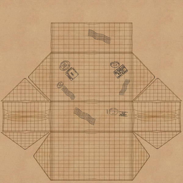 3D model paper mail packaging packing - TurboSquid 1416891