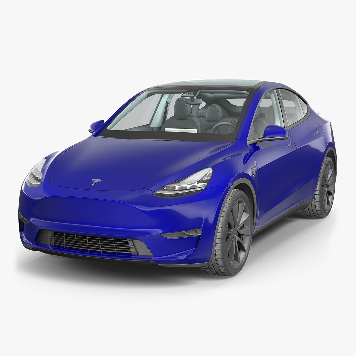 Tesla y blue modeled model - TurboSquid 1416926