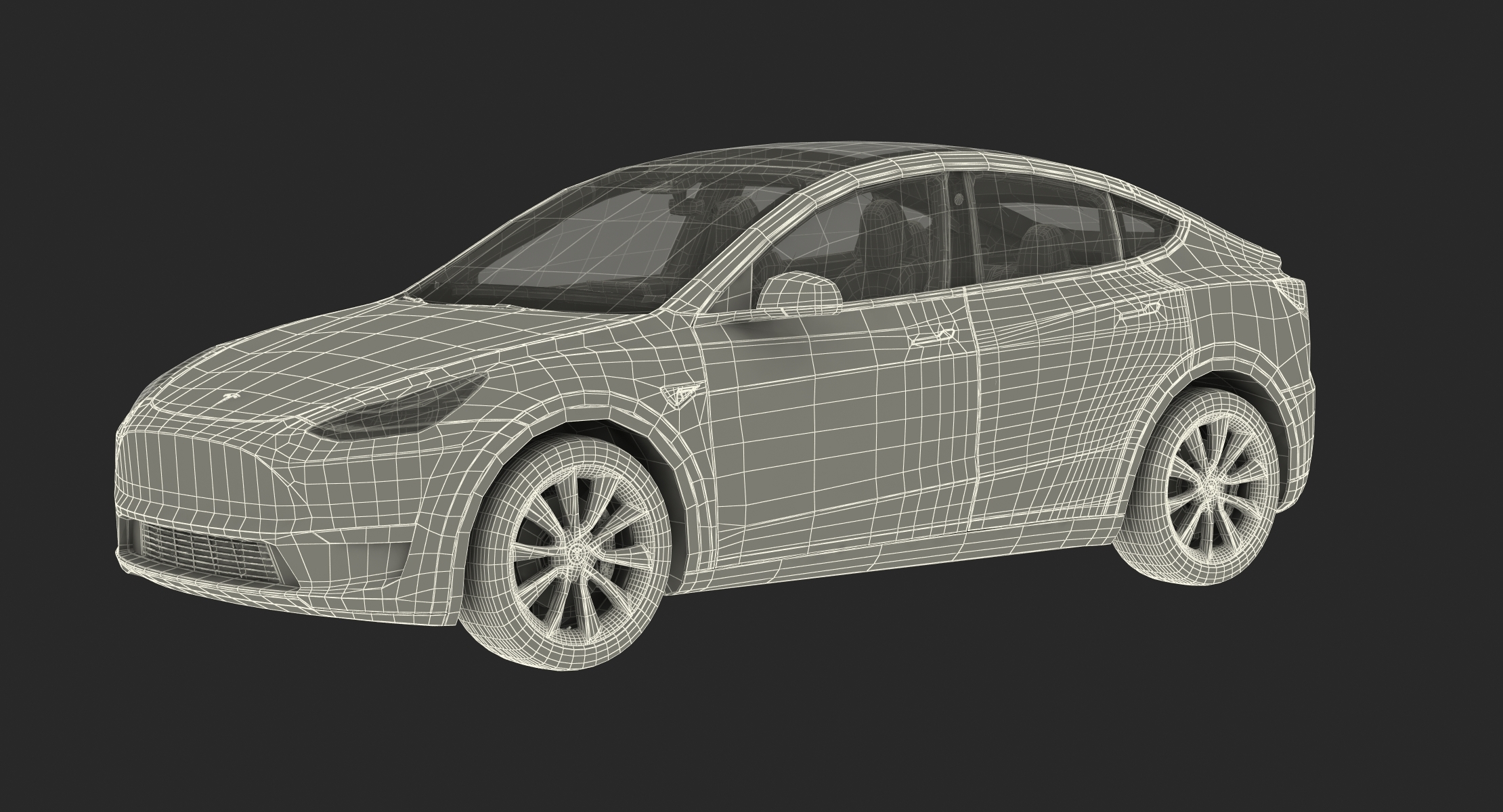 Tesla y blue modeled model - TurboSquid 1416926