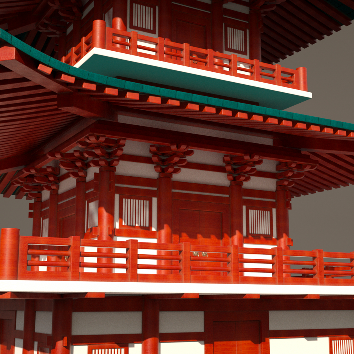 Japanese temple 3D model - TurboSquid 1416482