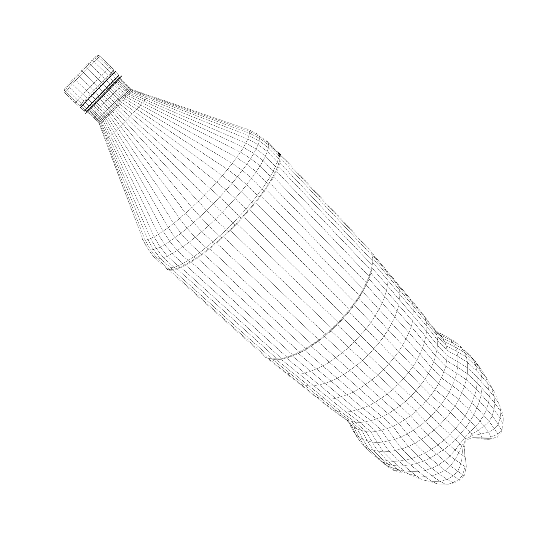 3D model 2l sprite bottle - TurboSquid 1416515