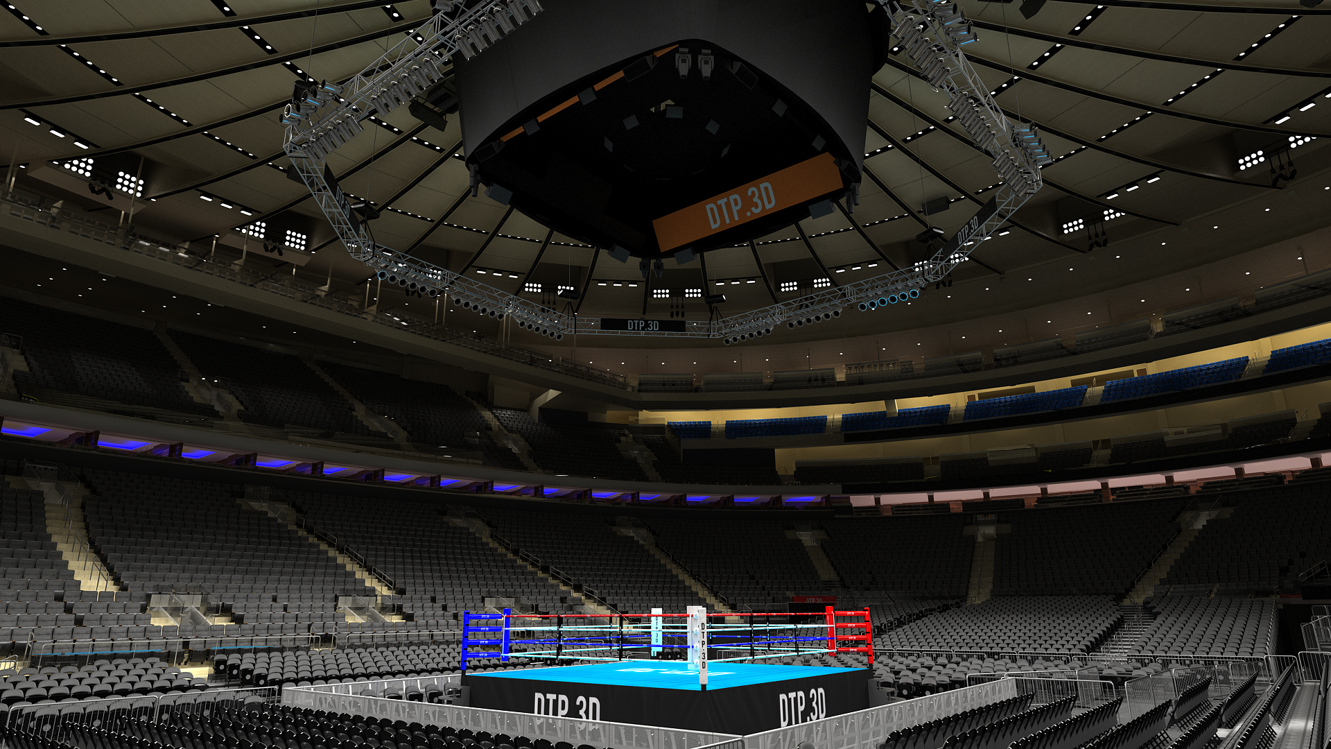 Msg boxing arena audience 3D - TurboSquid 1416582