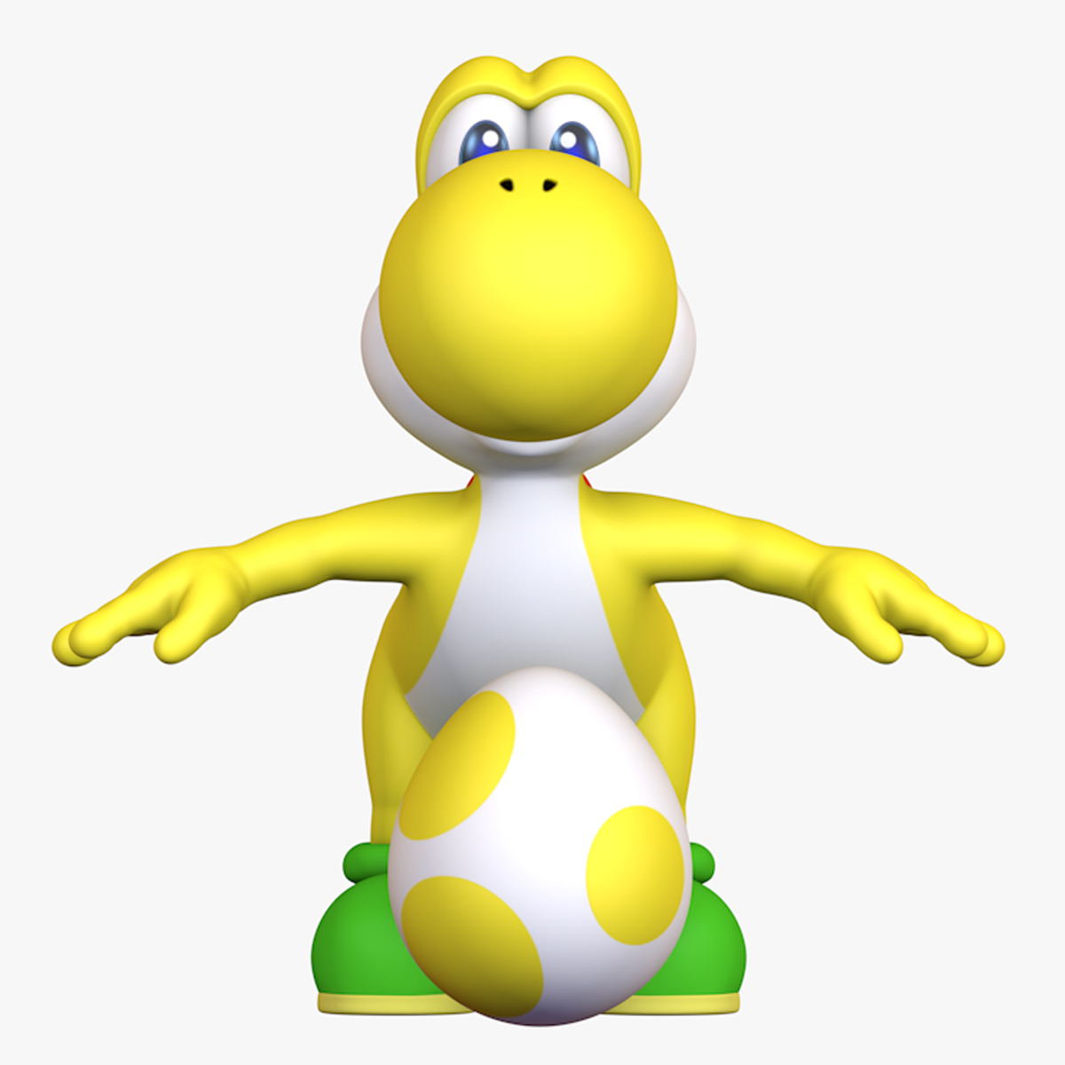 Klassische gelbe Yoshi Super Mario Galaxy - Ei (2) 3D-Modell ...