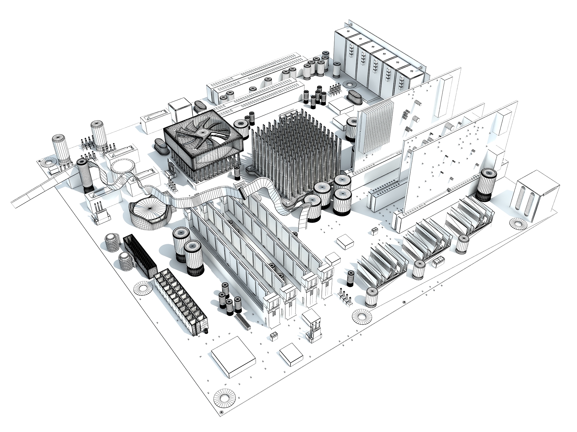 motherboard 3d model