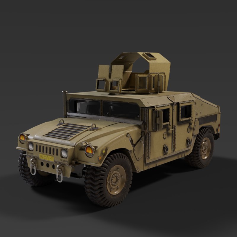 Humvee interior 3D model - TurboSquid 1416851