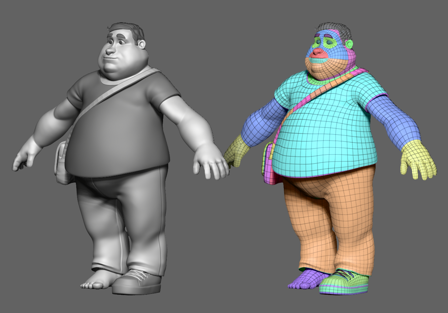 Chubby male character 3D model - TurboSquid 1416957