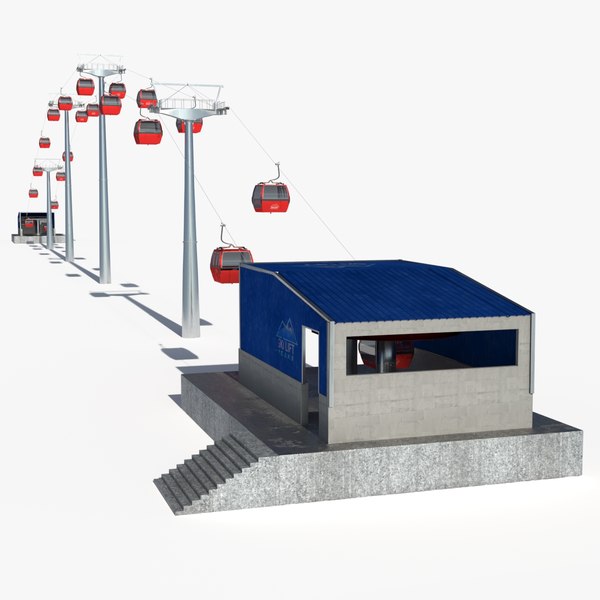 3D Cableway Models | TurboSquid